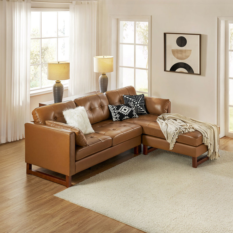 Trent Austin Design® Neven 3 - Piece 100.5'' Mid Century Modern Genuine ...