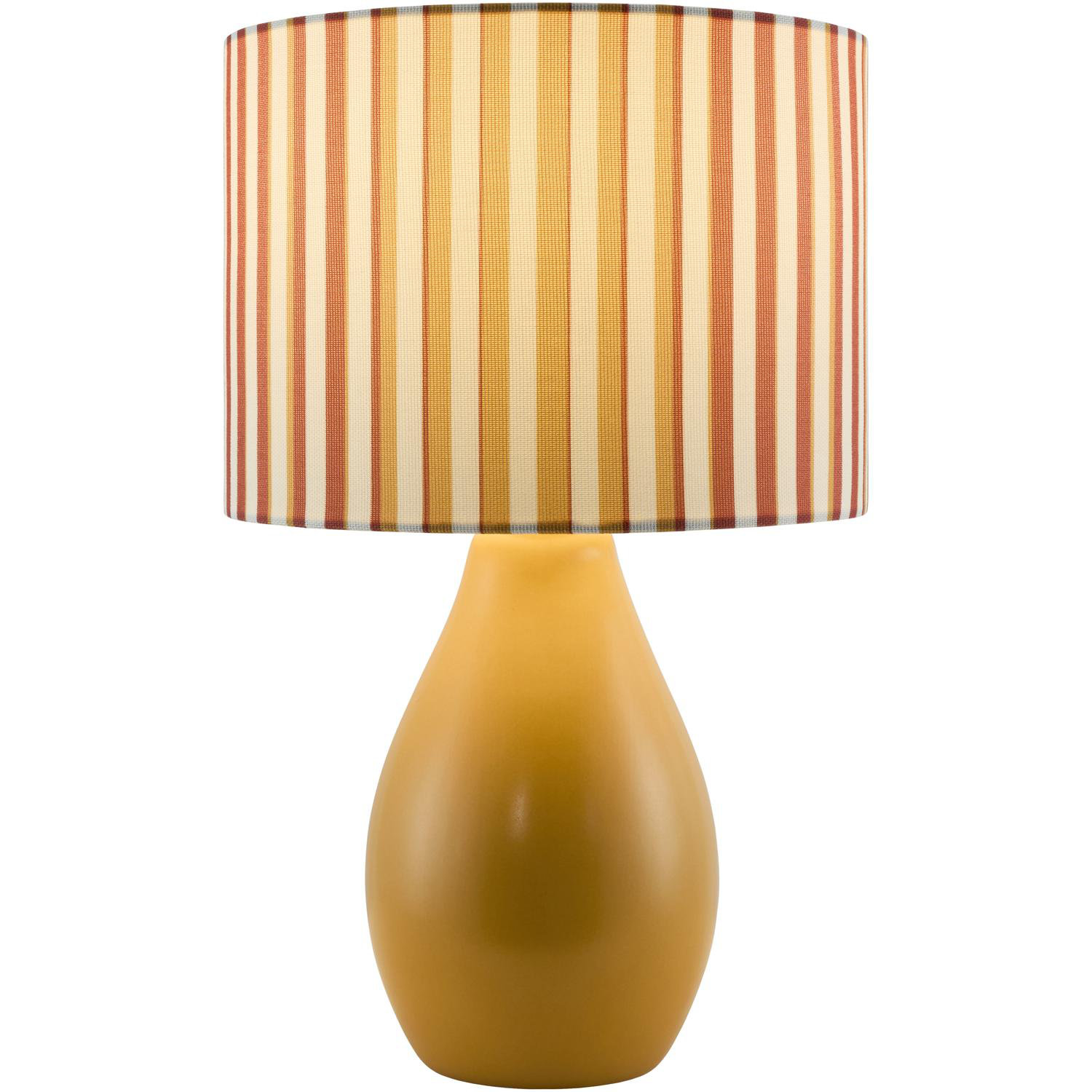 Ebern Designs Ceramic Table Lamp with Linen Drum Shade & Reviews | Wayfair