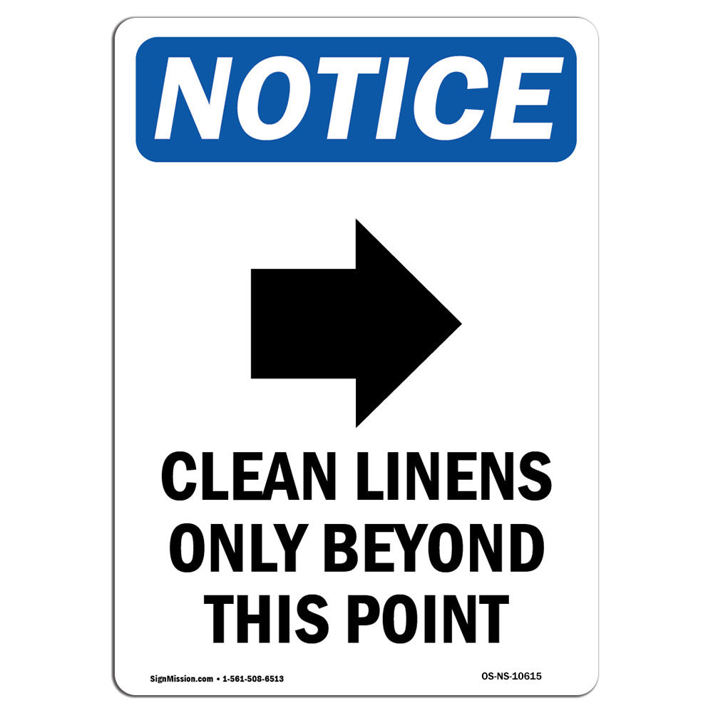 SignMission Clean Linens Only Sign with Symbol - Wayfair Canada