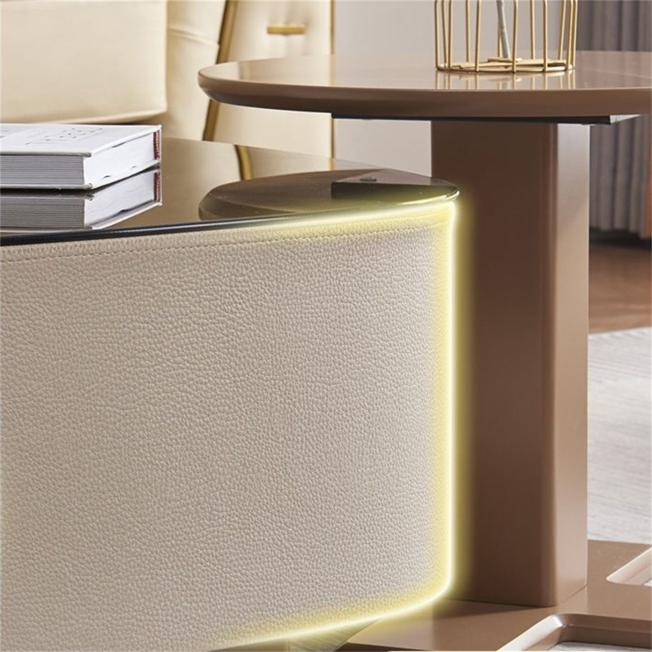 Latitude Run® Modern Minimalist Solid Color Coffee Table Combination ...