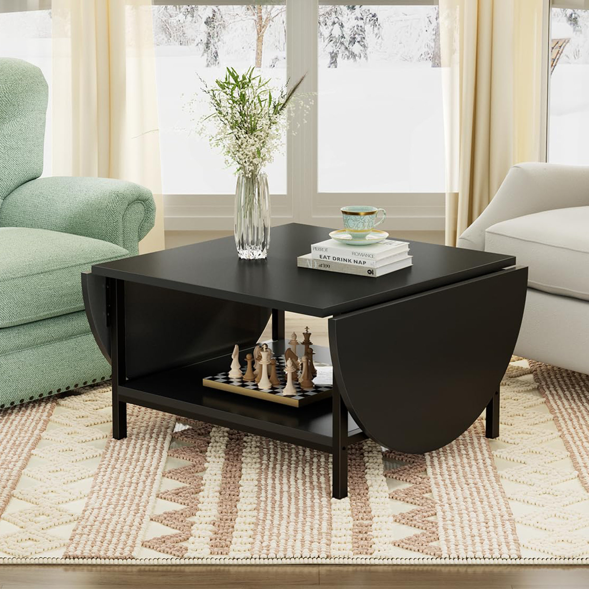 George Oliver 2-Tier Small Folding Coffee Tables | Wayfair