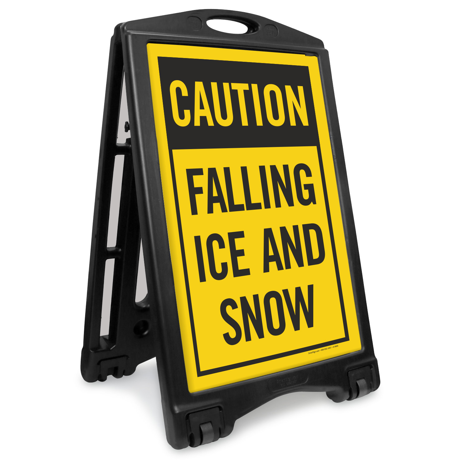 SmartSign Caution Falling Ice And Snow Portable Sidewalk Sign - Wayfair ...