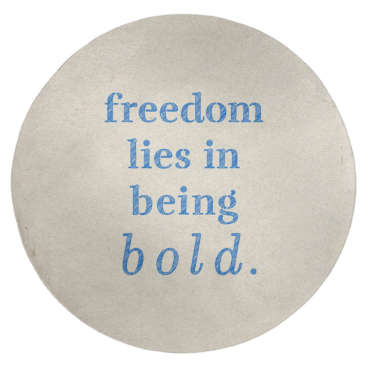 East Urban Home Handwritten Be Bold Inspirational Quote Poly Chenille ...