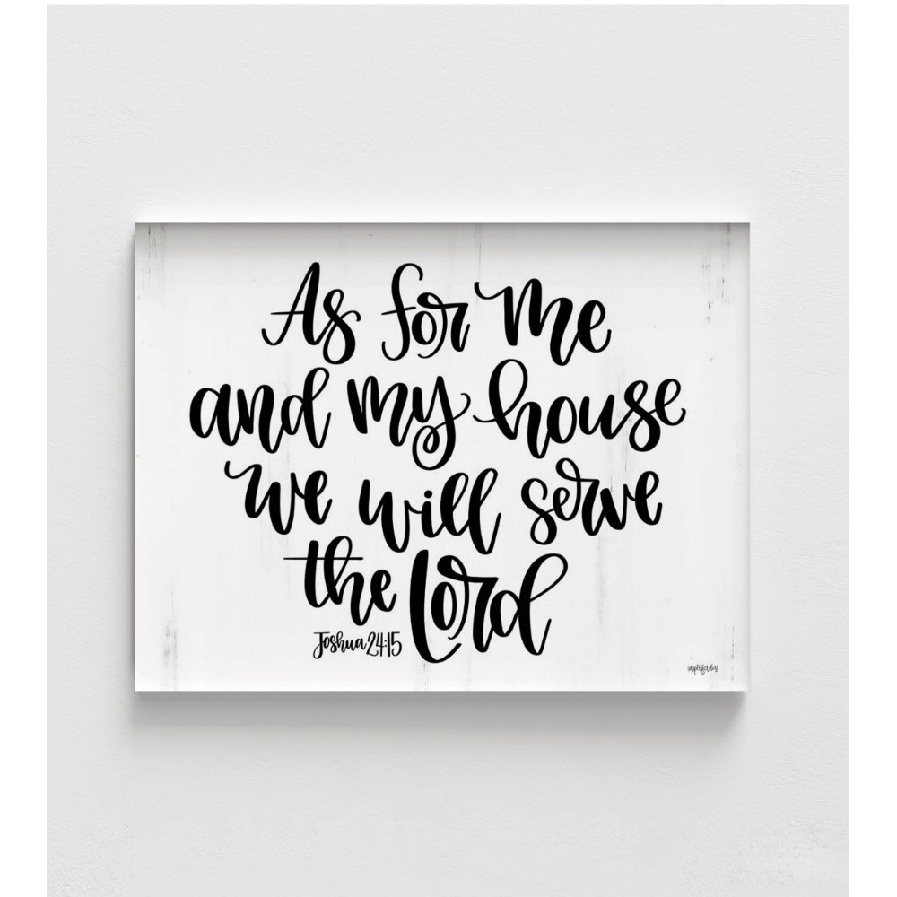 WeFrameArt As For Me And My House, Extra Large Framed Joshua 24:15 ...