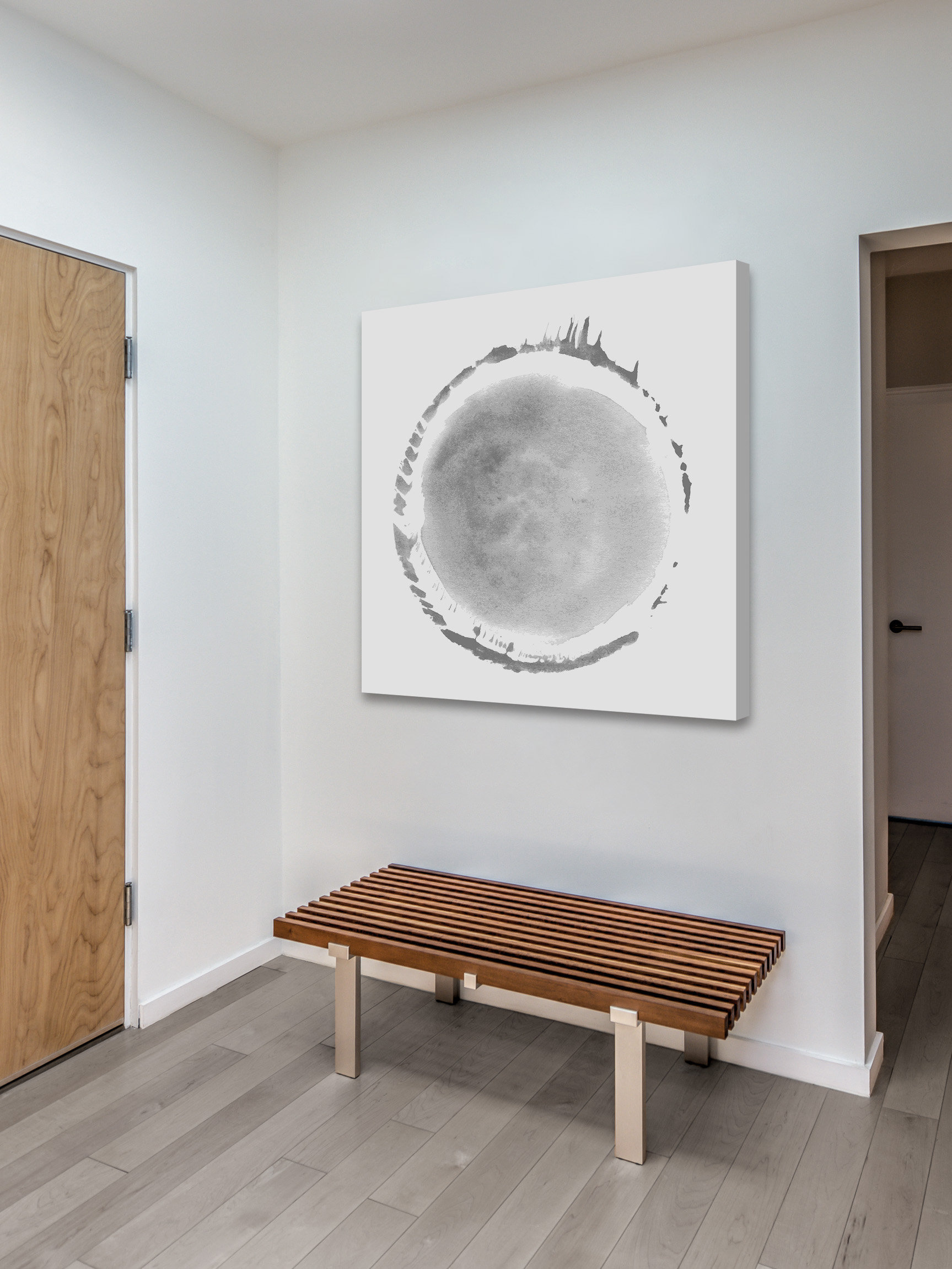 Marmont Hill 'Liquid Corona' Painting Print on Wrapped Canvas | Wayfair