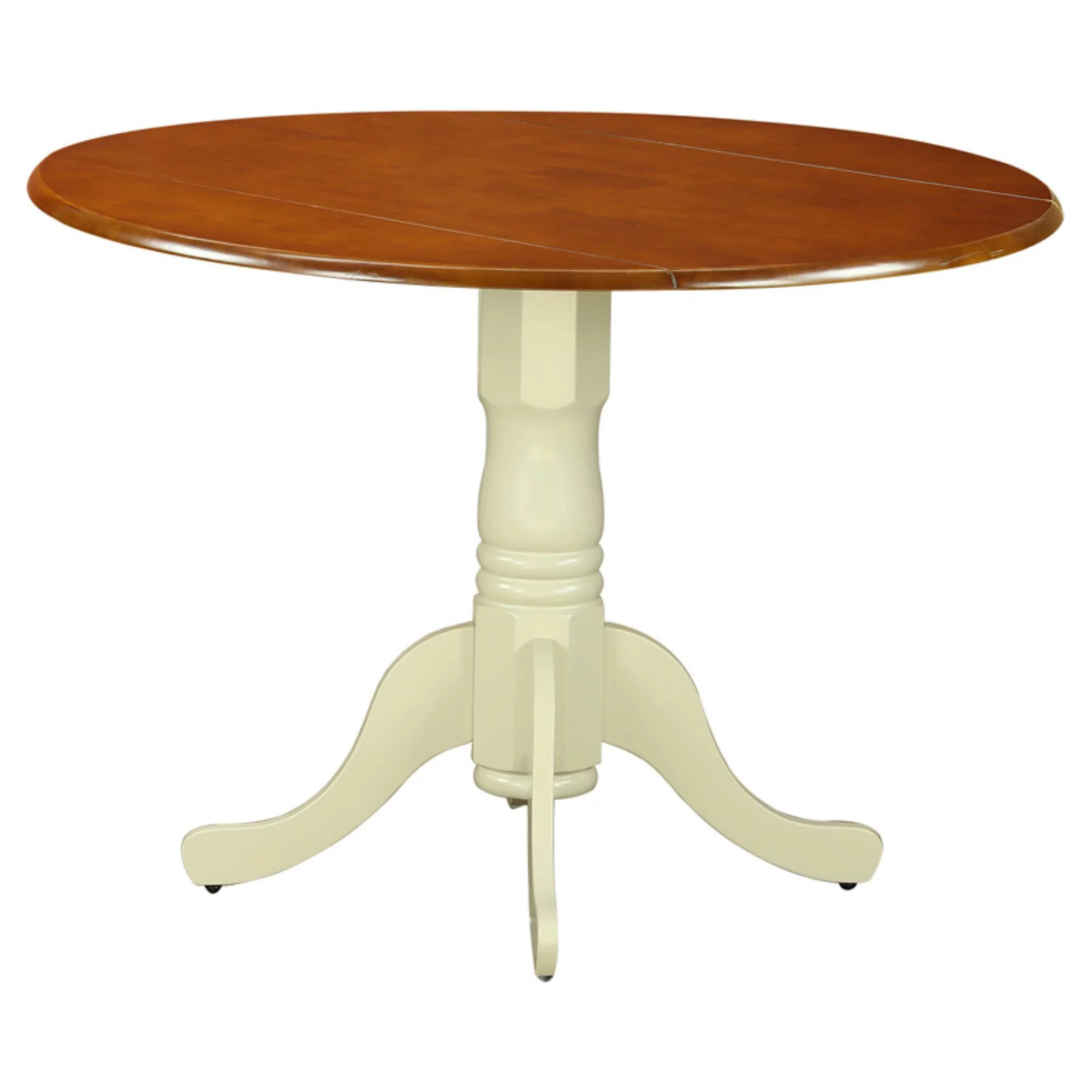 Ophelia & Co. Kitchen Drop Leaf Dining Table With Pedestal Base | Wayfair