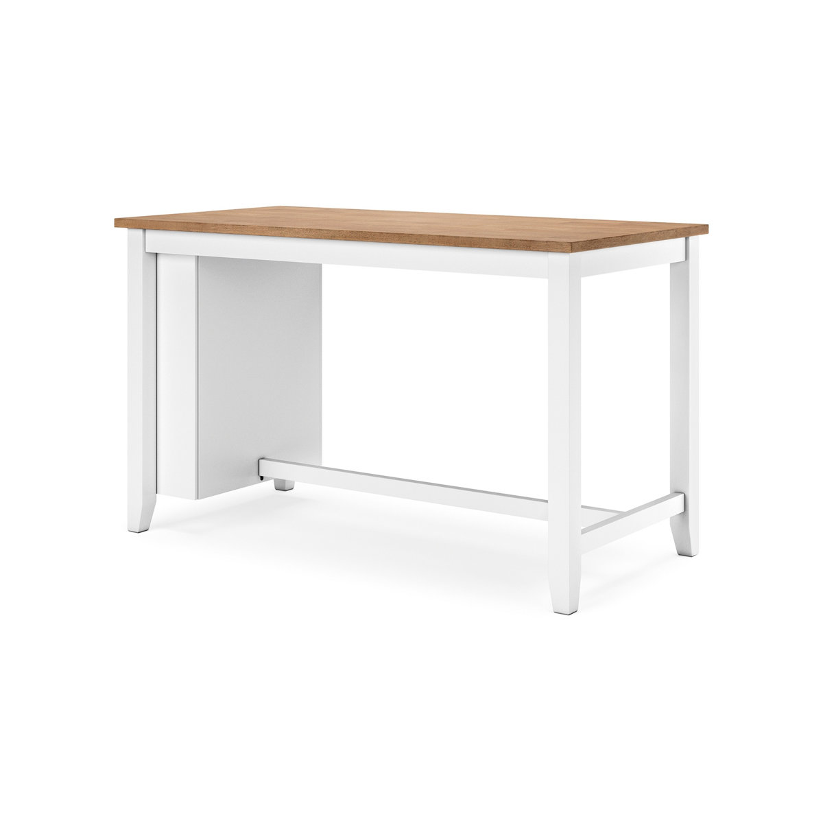 Benjara Gasy Counter Height Dining Table, 60 Inch, Mango Wood | Wayfair