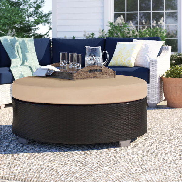 Lark Manor Antich Round Wicker/Rattan Outdoor Coffee Table & Reviews ...