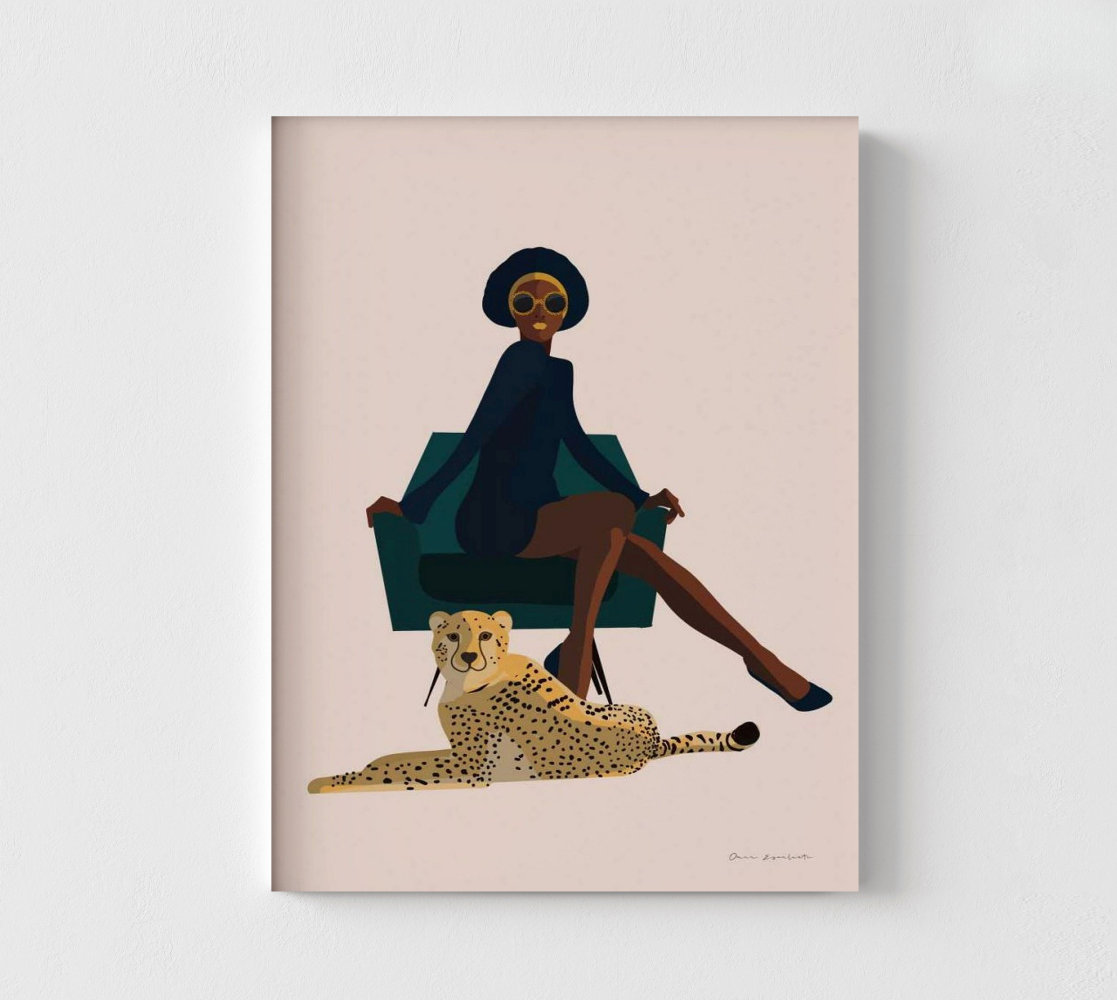 WeFrameArt Powerful Girl Boss Artwork Office Decor, Girl Power Wall Art ...