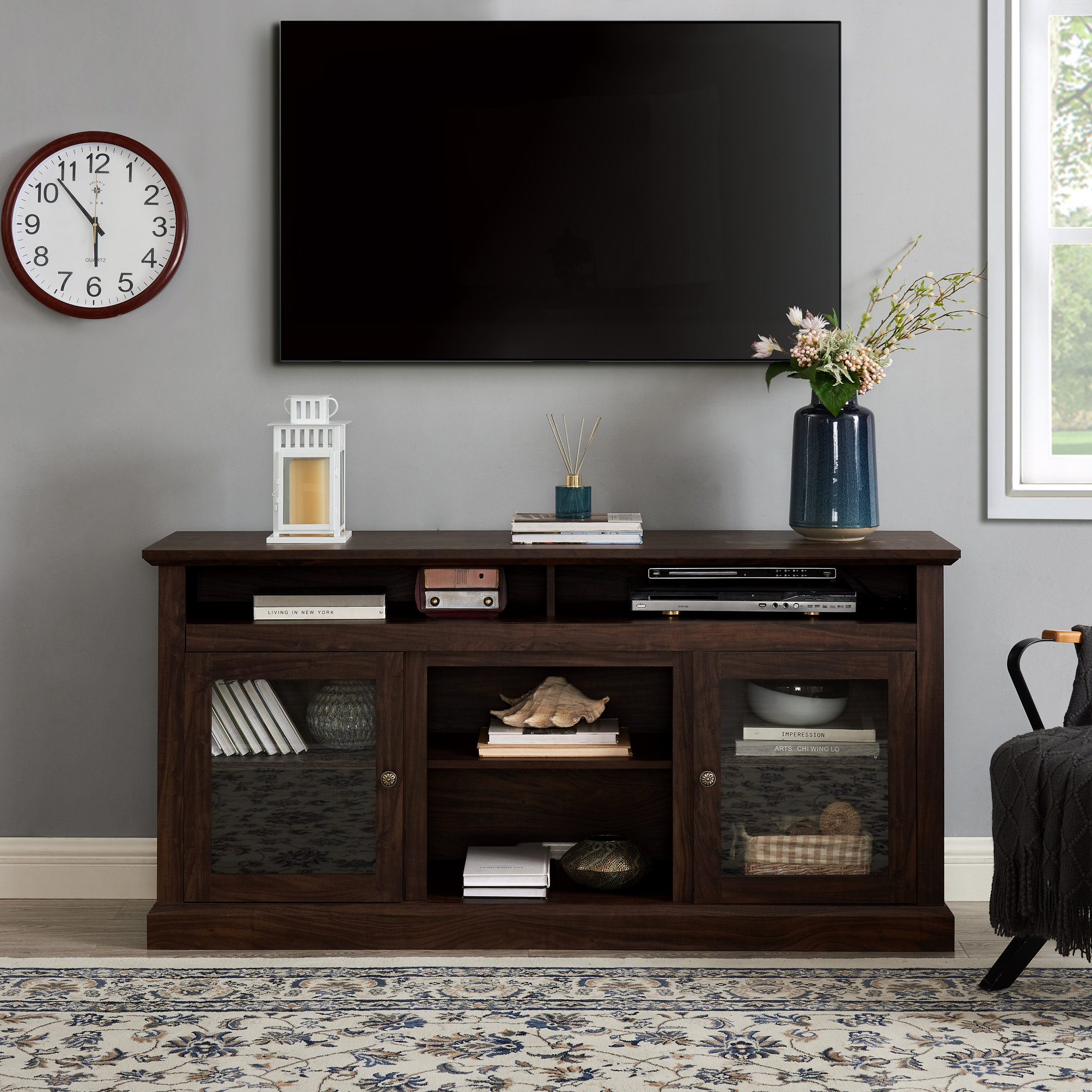 Latitude Run® Contemporary TV Media Stand Modern Entertainment Console ...