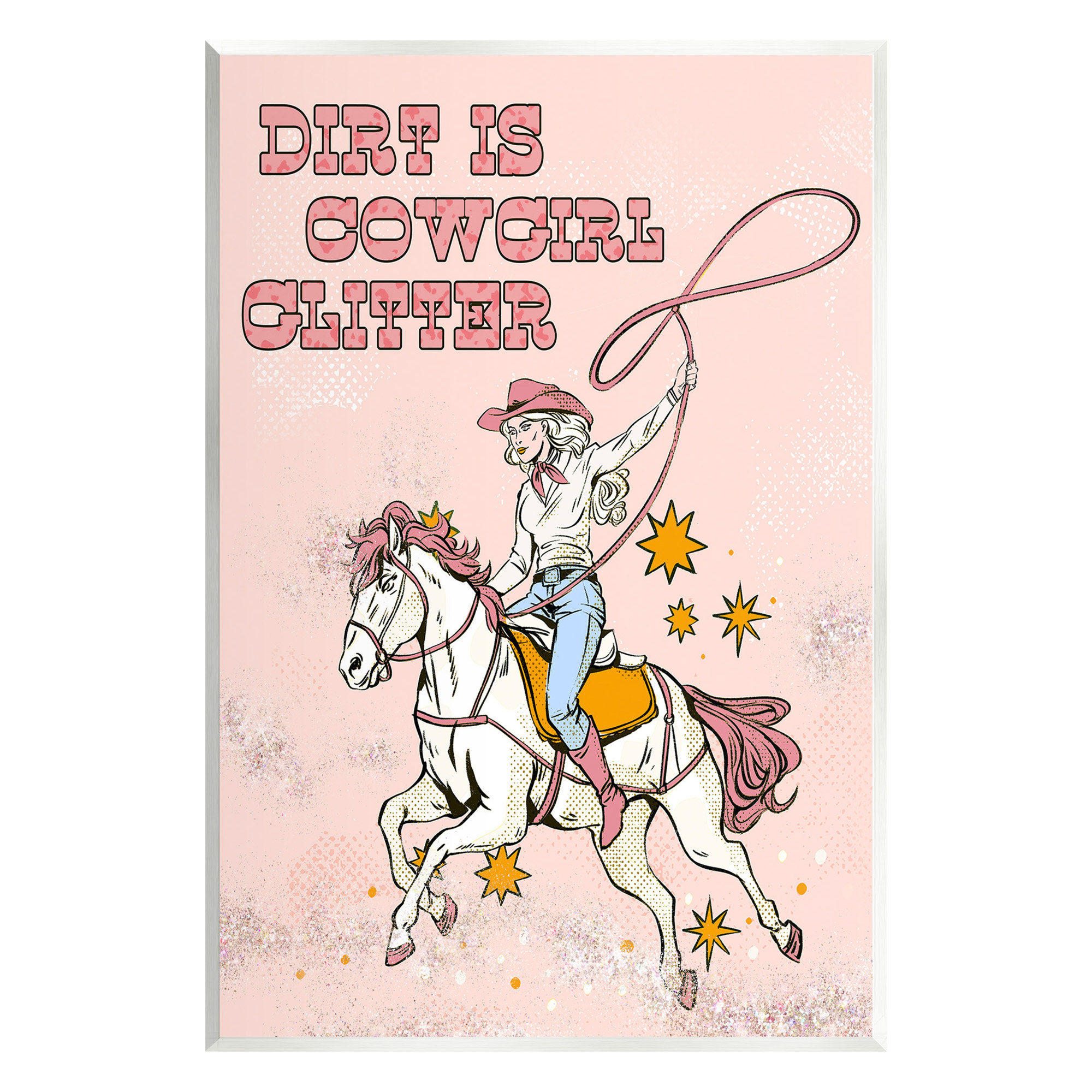 Winston Porter Dirt Is Cowgirl Glitter Wall Plaque Art by Ziwei Li ...
