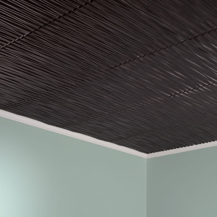 Fasade 23'' L x 23'' W Vinyl Glue Up Ceiling Tile | Wayfair