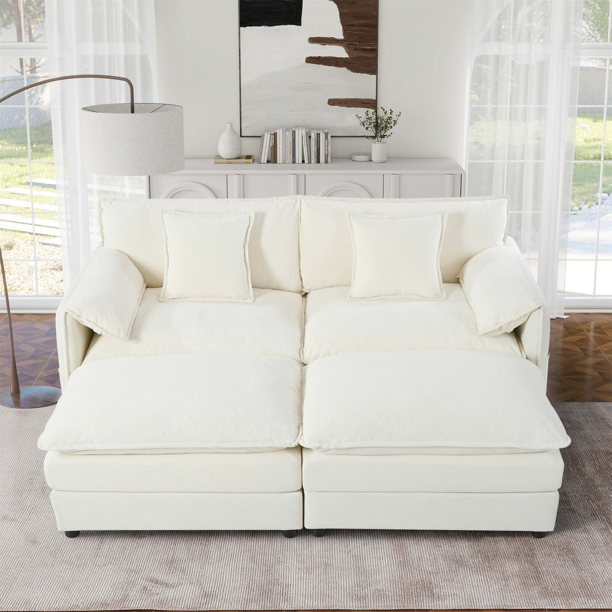 George Oliver Comfortable Modular Sofa with Multiple Functionalities ...
