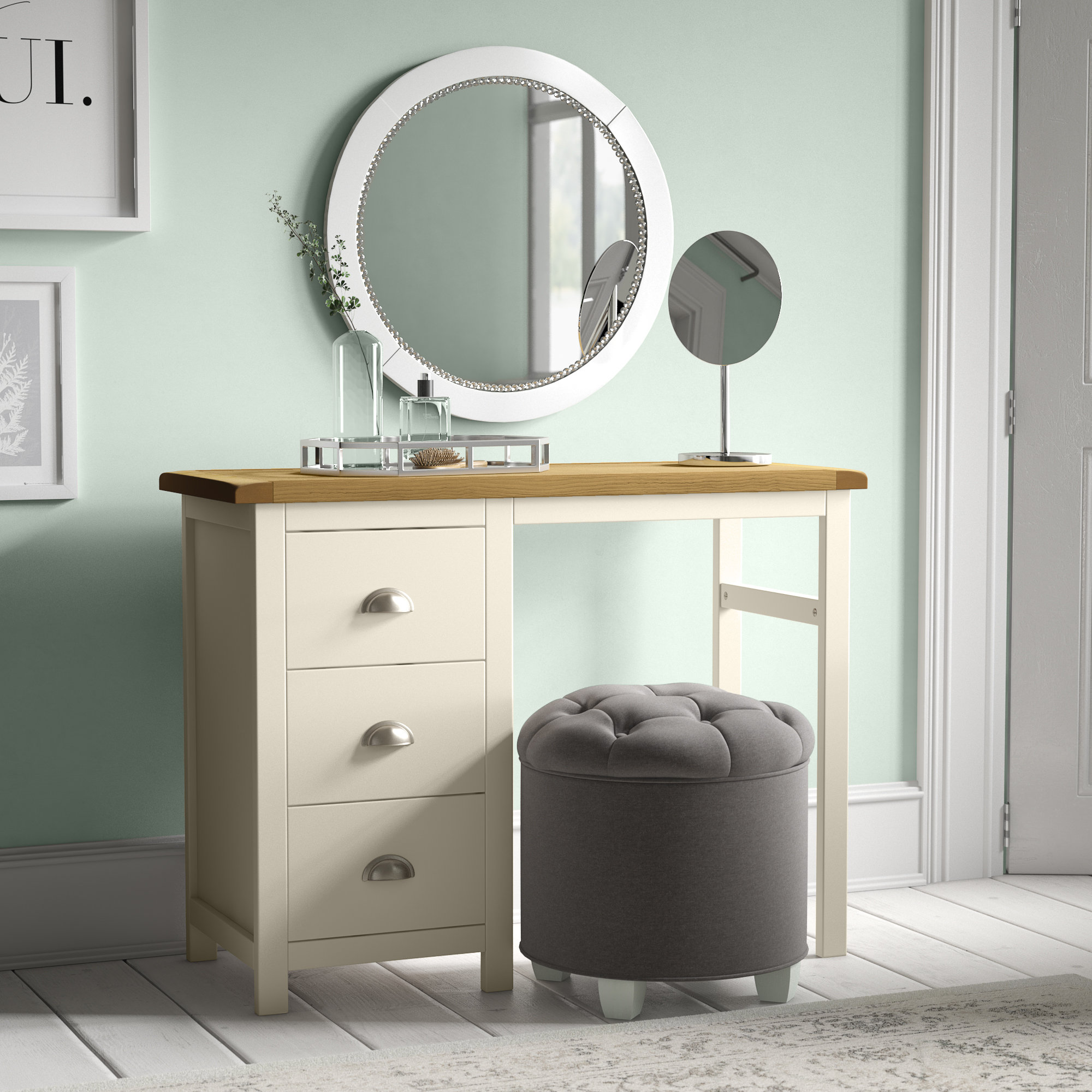 Brambly Cottage 3 Drawer Dressing Table & Reviews | Wayfair.co.uk