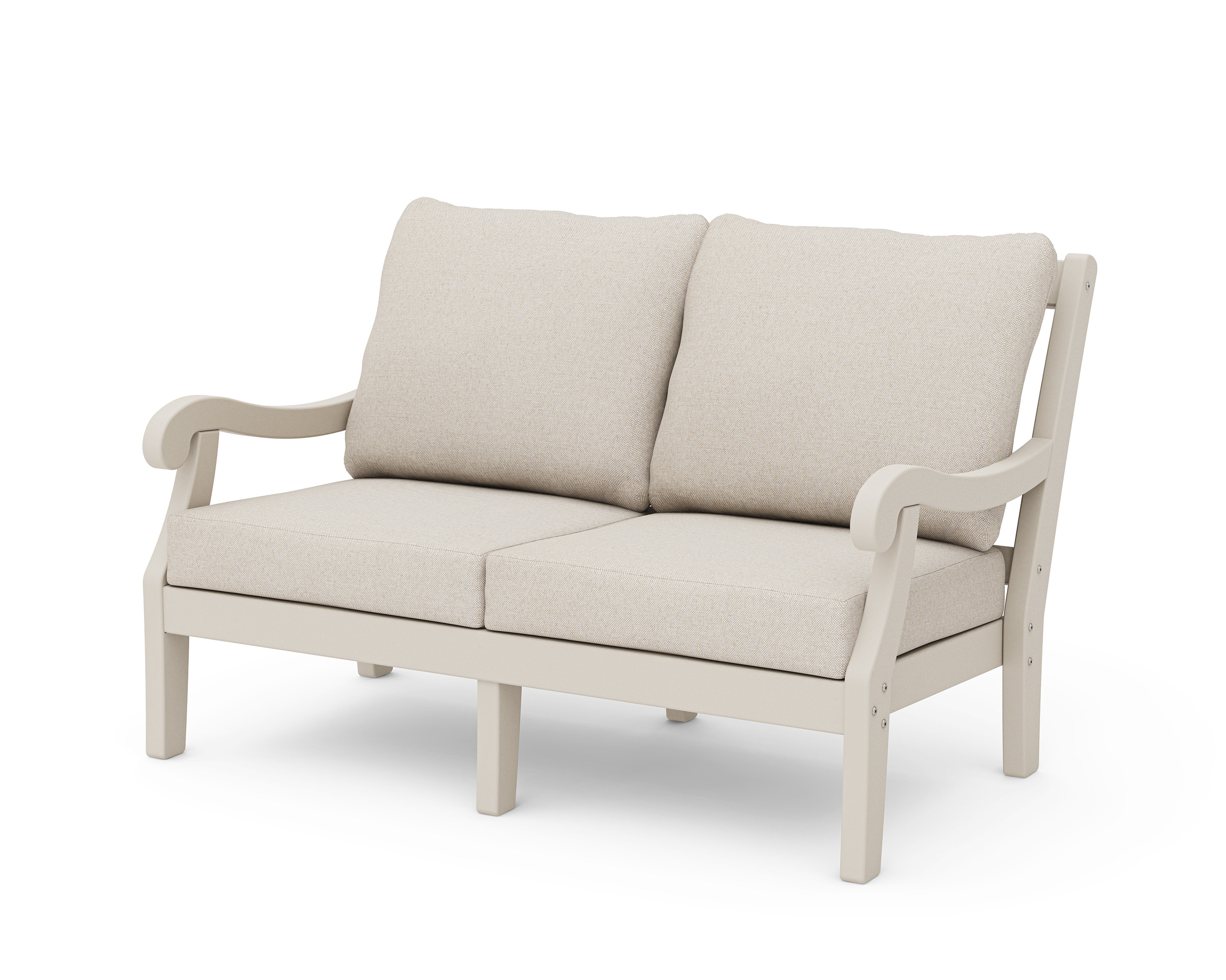 Birch Lane™ POLYWOOD X Birch Lane Vernada Deep Seating Loveseat | Birch ...