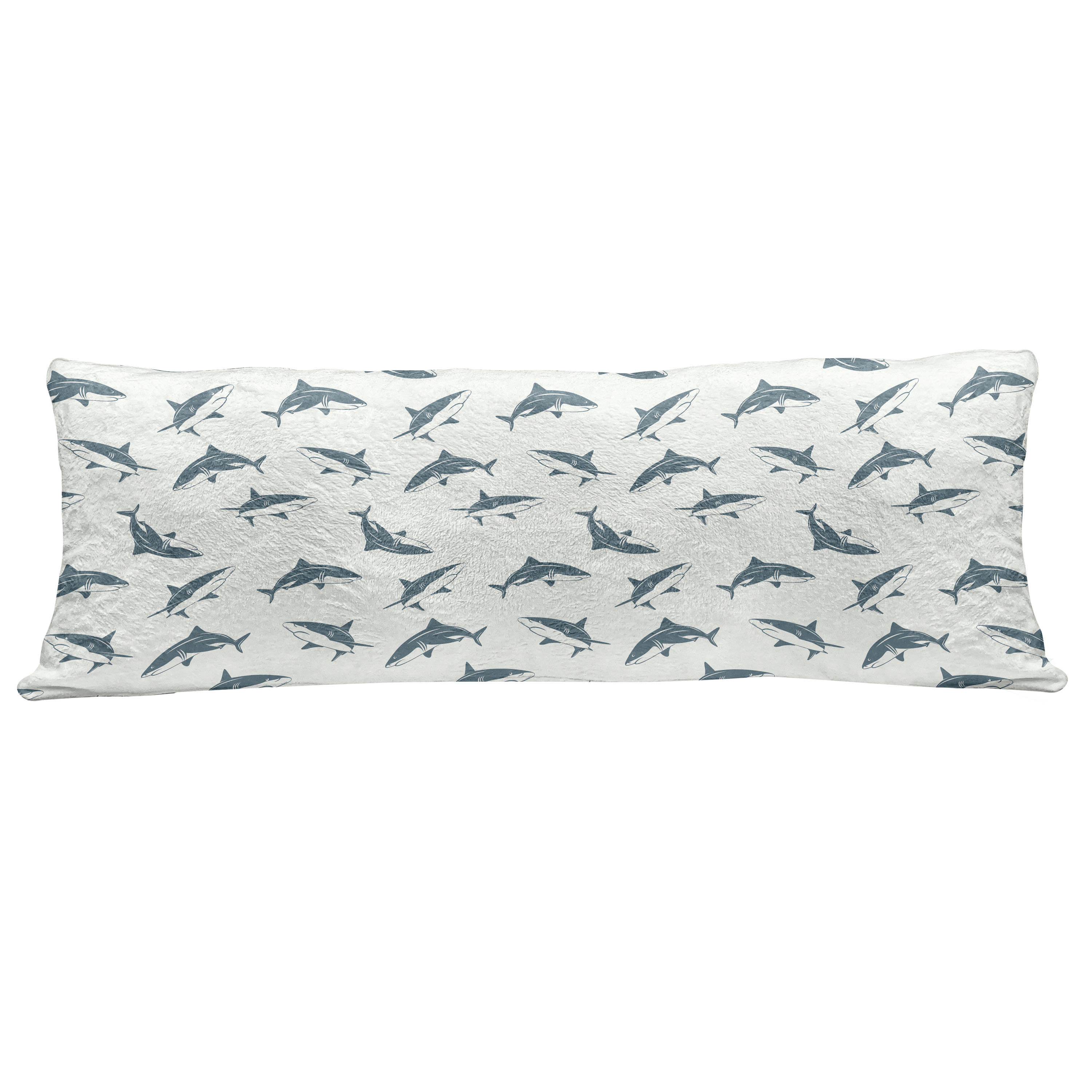 Ambesonne Sea Animals Fluffy Body Pillow Case Cover With Zipper ...