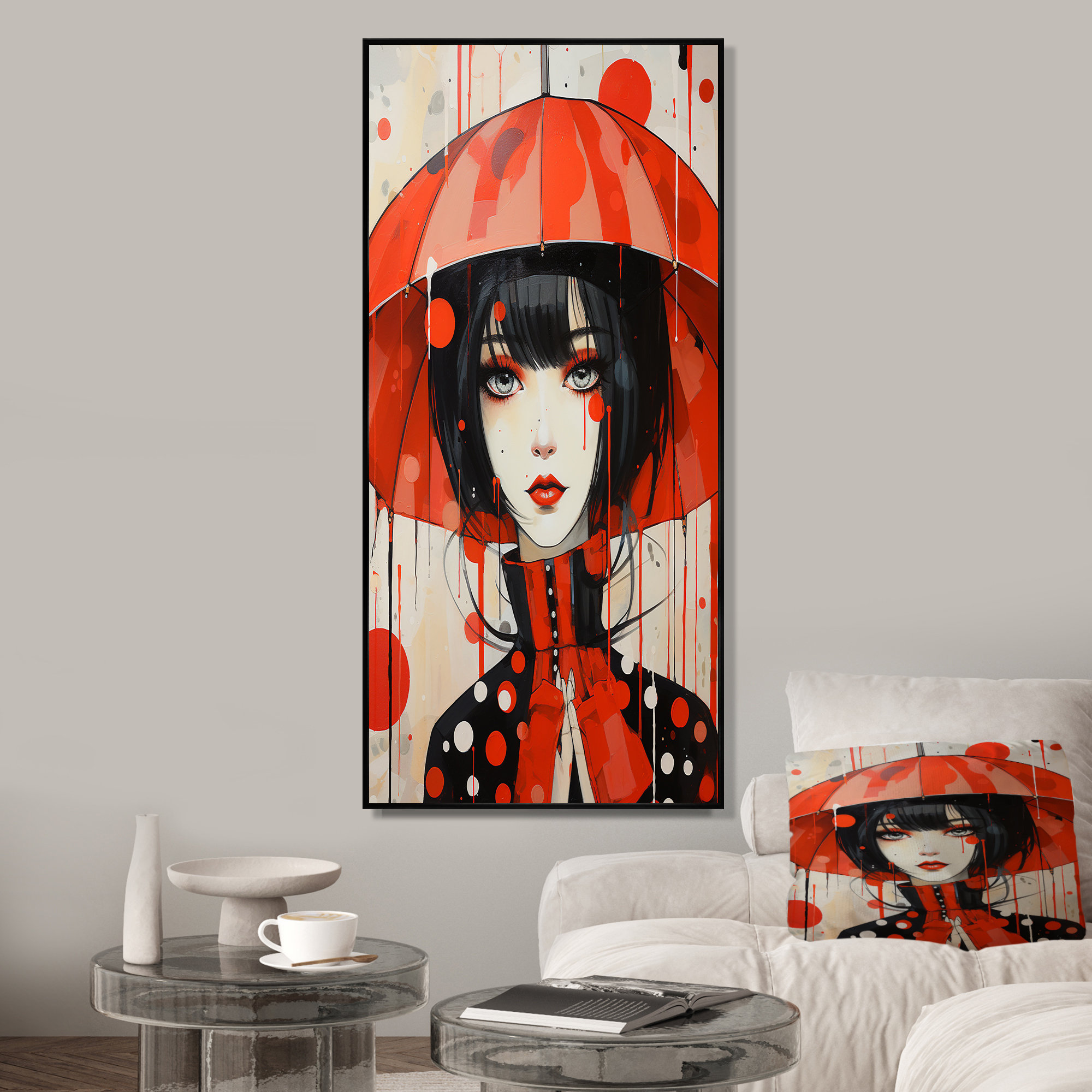 Winston Porter Red Pop Art Woman Portrait - Pop Art Wall Art - Wayfair ...