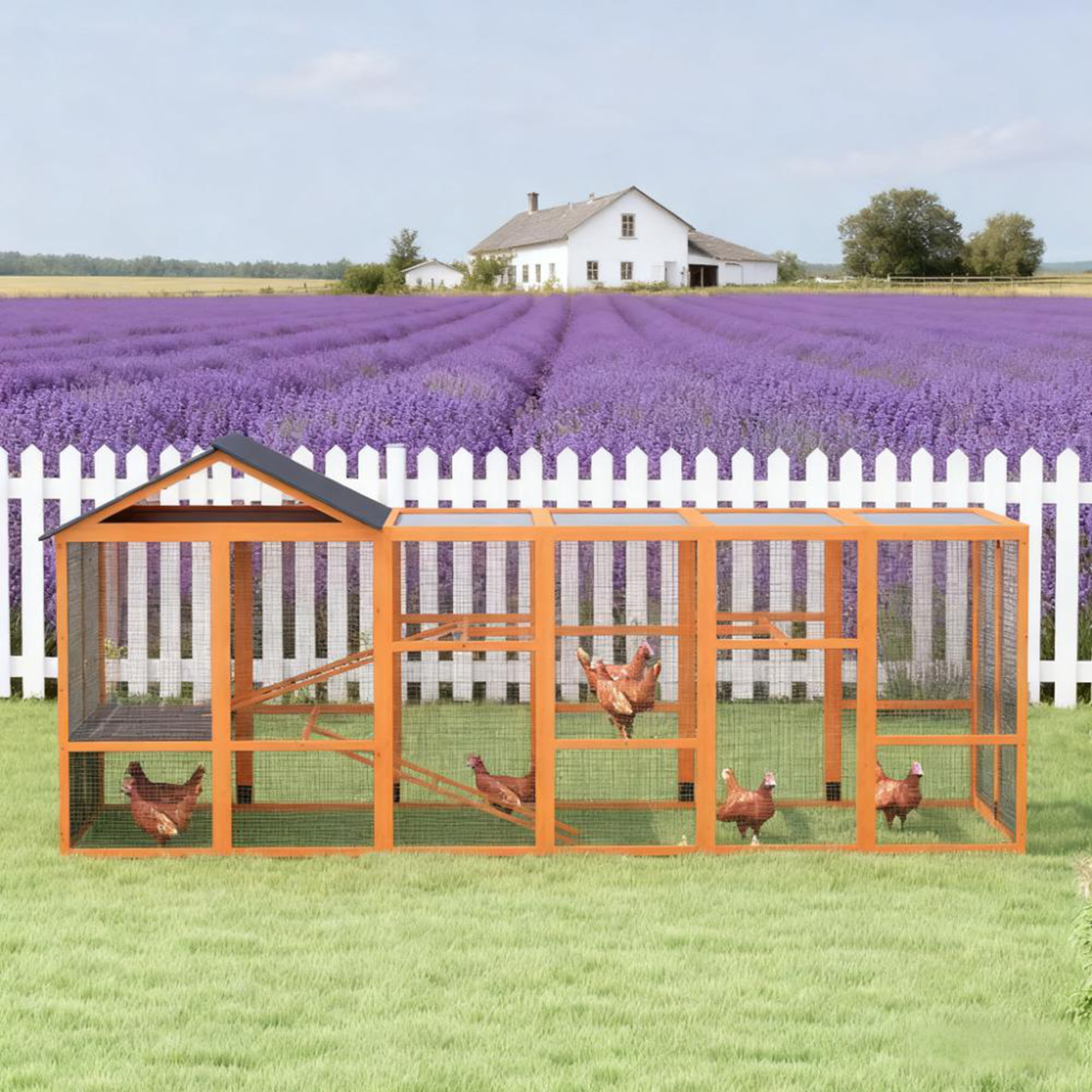 Tucker Murphy Pet™ Wooden Chicken Coop for 6 - 10 Chickens | Wayfair