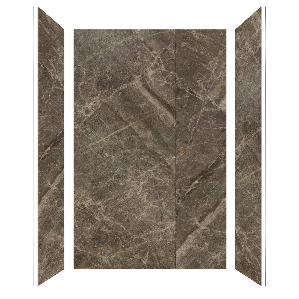 Transolid Titan 96" H Three Panel Shower Wall - Wayfair Canada