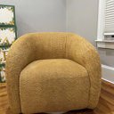 Ivy Bronx Kiptin 31.7'' W Upholstered Modern Comfort 360 Degree Swivel ...