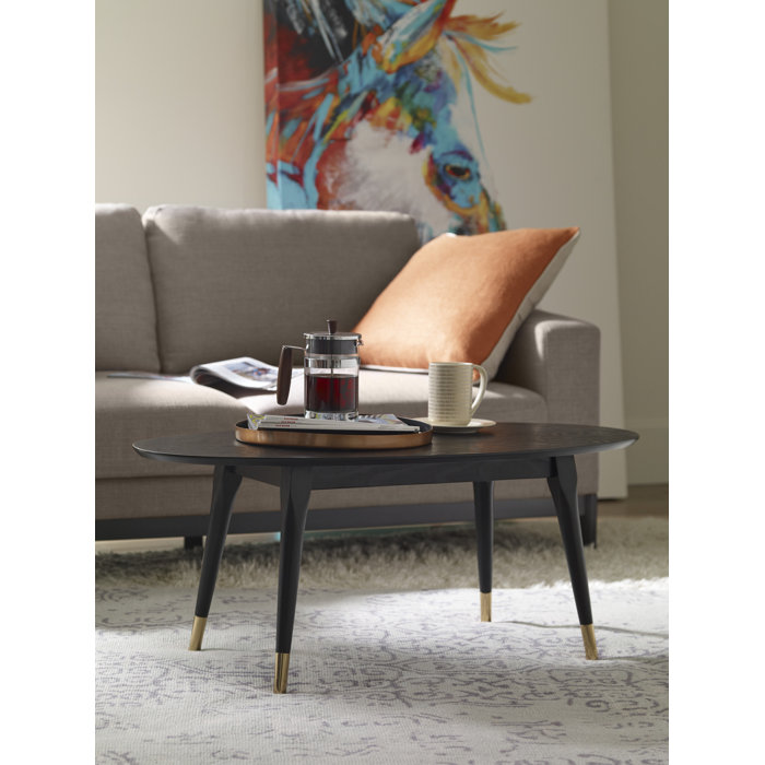 Elle Decor Clemintine Elle Decor Mid-Century Modern Oval Coffee Table ...
