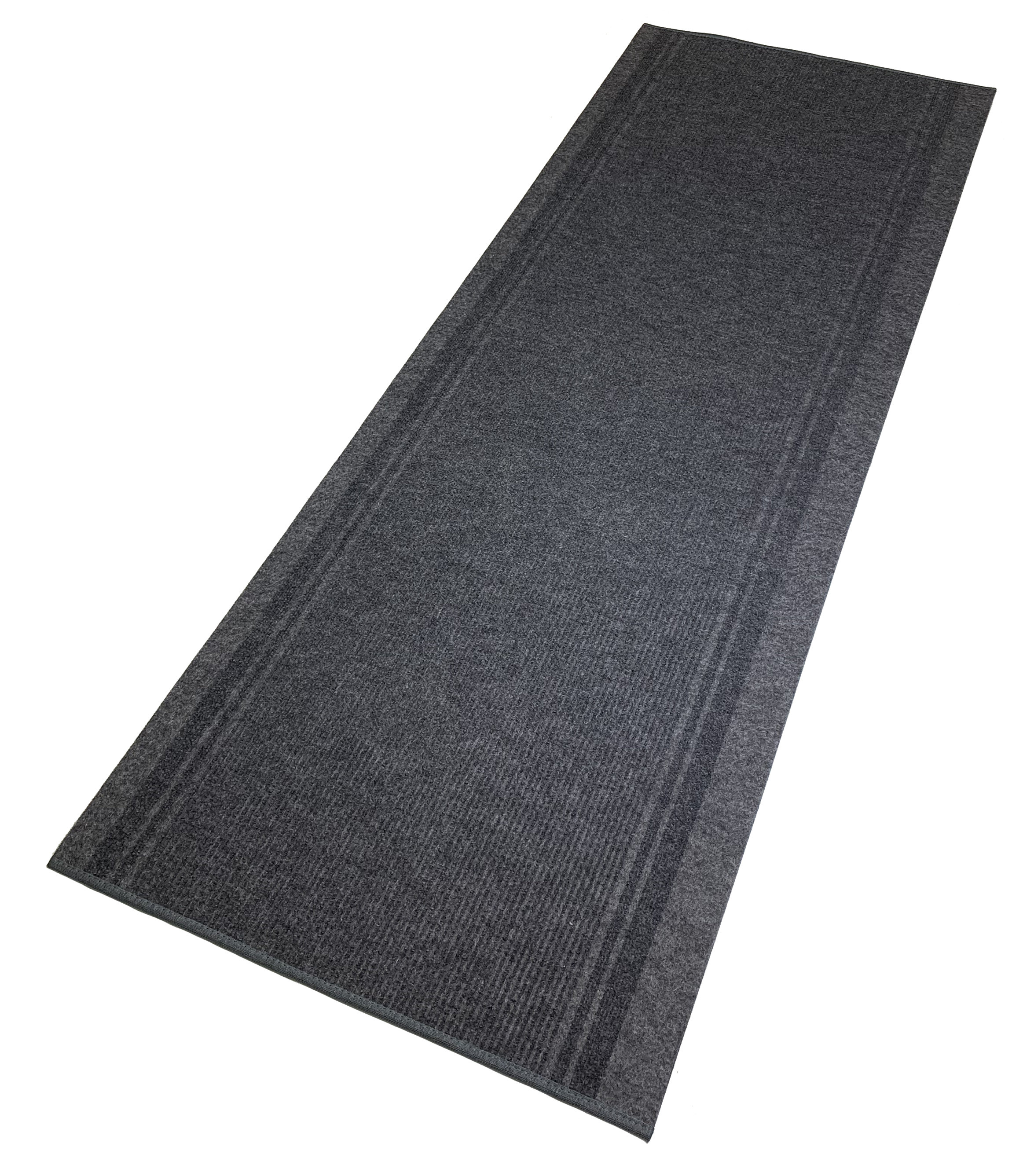 Ebern Designs Light Weight Indoor / Outdoor Slip Resistant Gray Rug ...