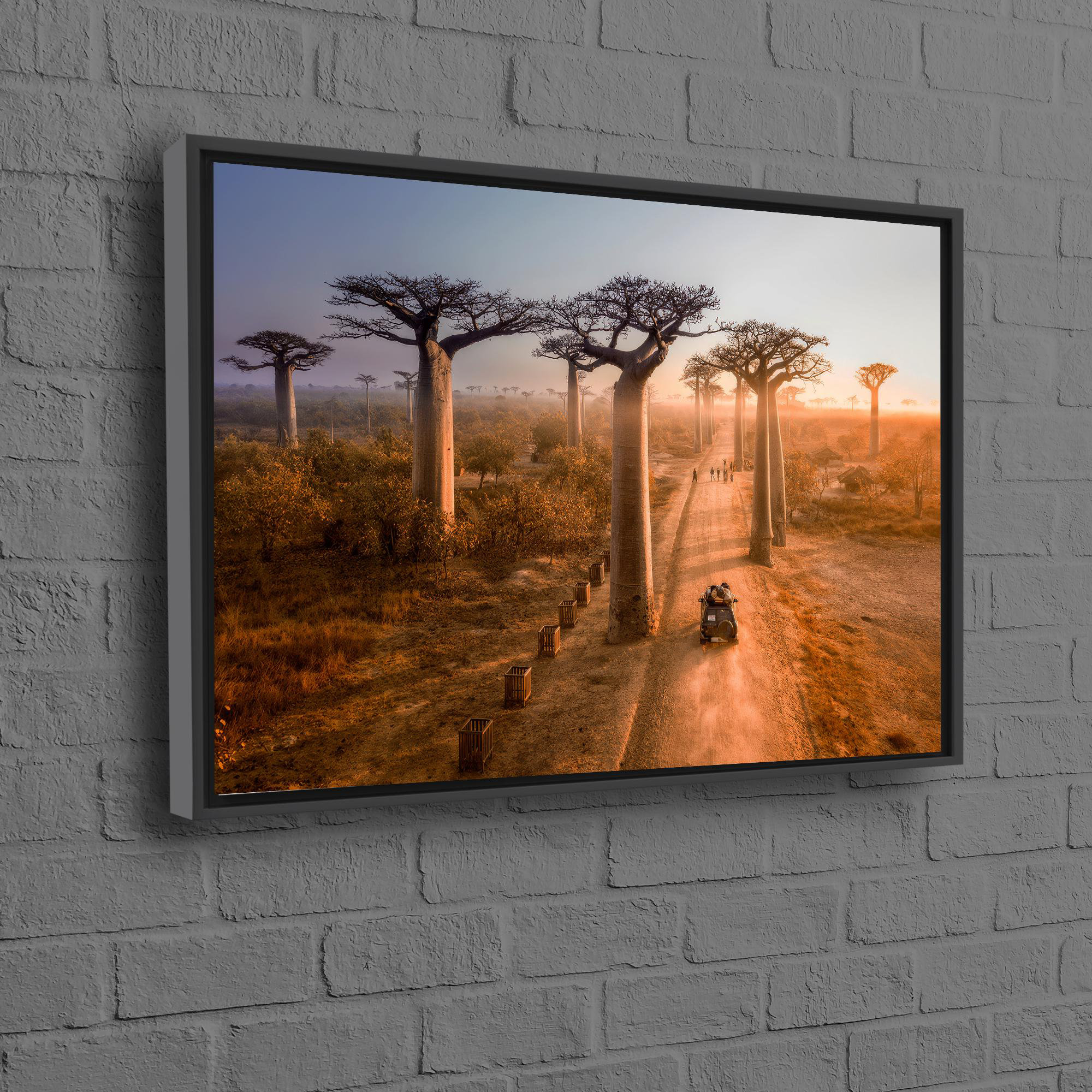 Hokku Designs Madagascar Landscape Cotton Canvas Poster Displaying ...