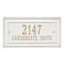 Whitehall Products Gardengate Personalized Grande 2-Line Wall Address ...