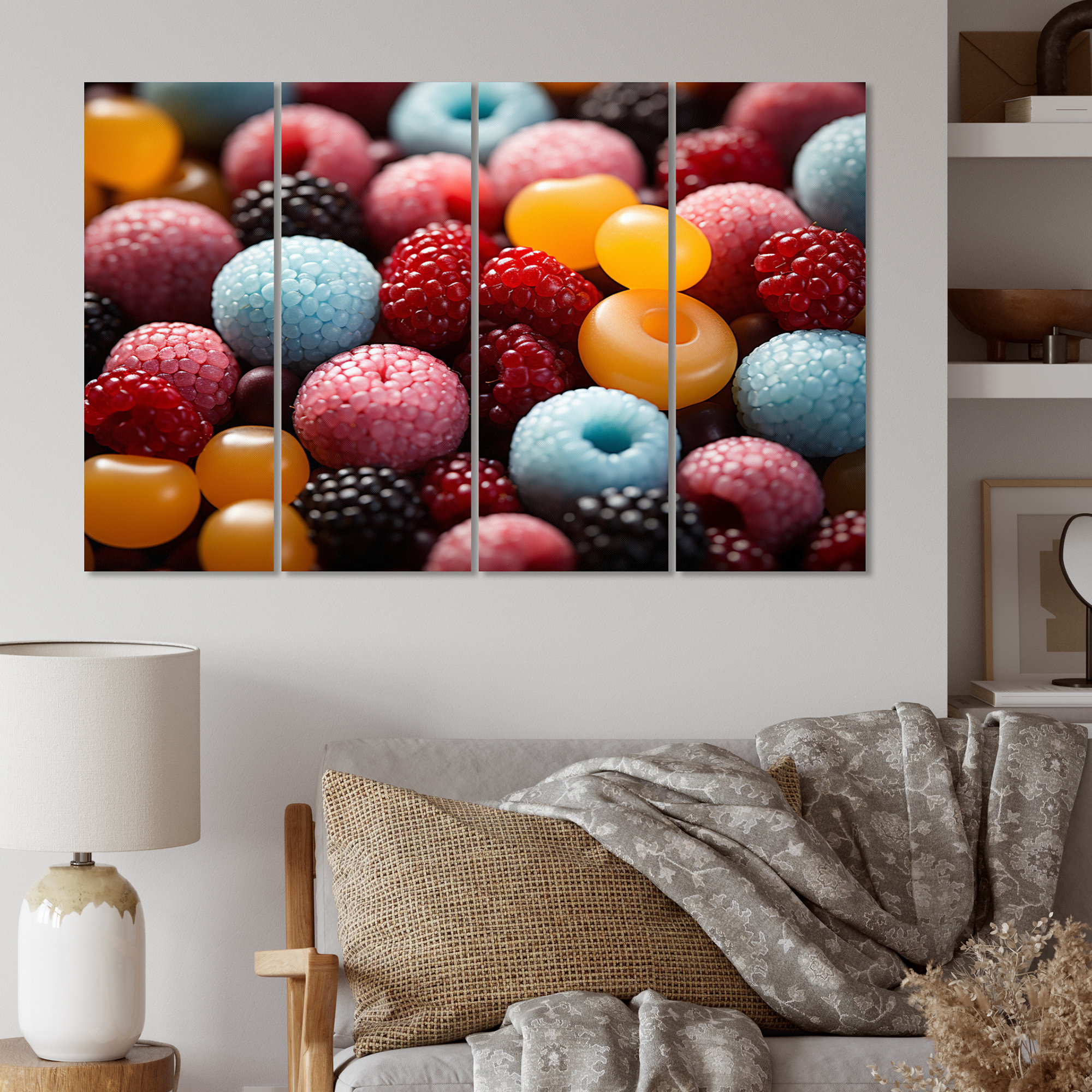 Latitude Run® " Colorful Pop Art Candy I " 4 - Pieces | Wayfair