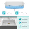 WKEMSING 33x22" White granite composite Drop-in kitchen sink - Wayfair ...