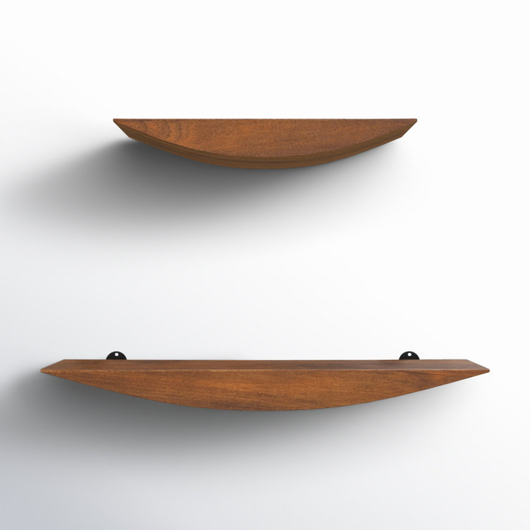 AllModern Oiva 2 Piece Mango Floating Shelf & Reviews | Wayfair