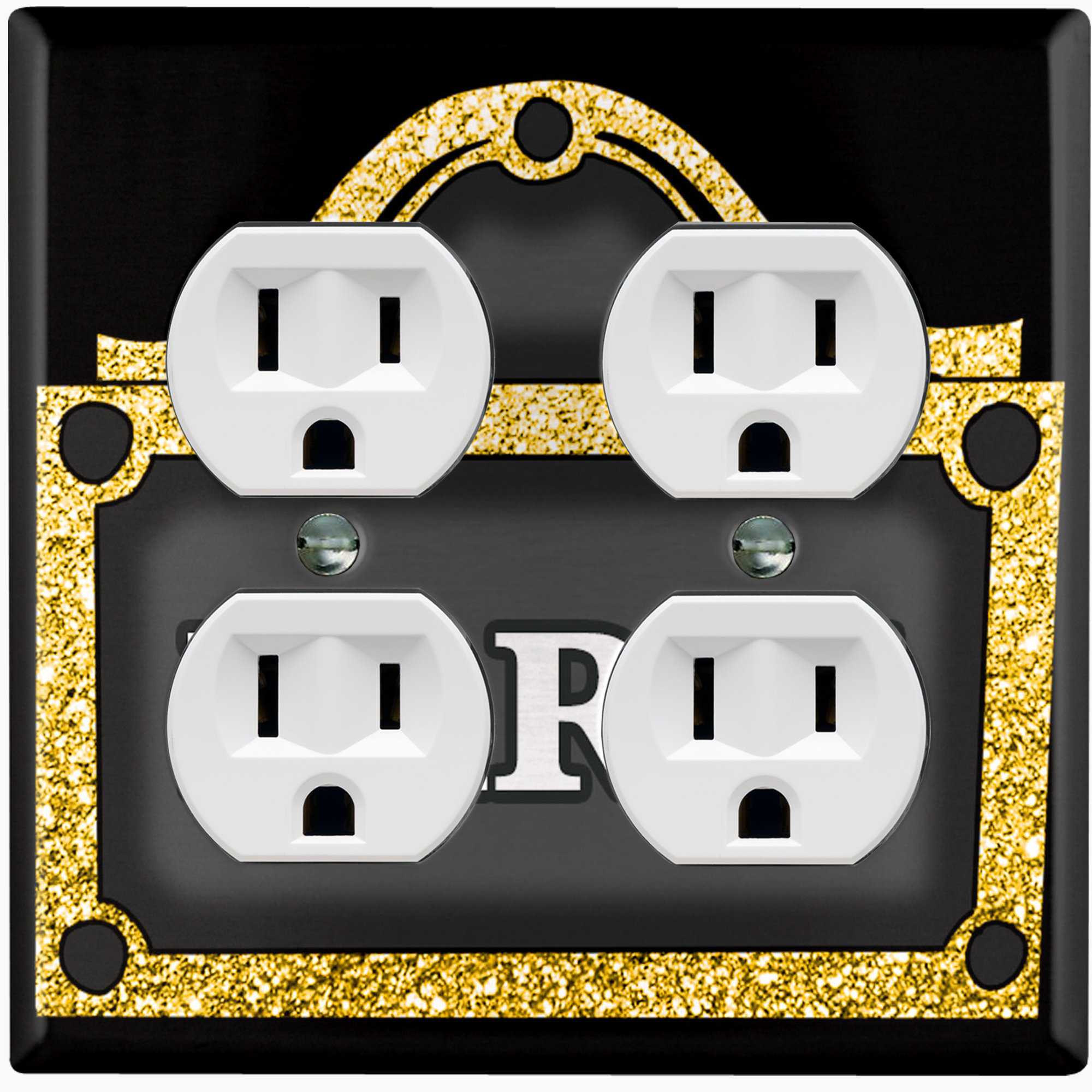 WorldAcc Paris Chest Box Frame 2-Gang Duplex Outlet Wall Plate | Wayfair