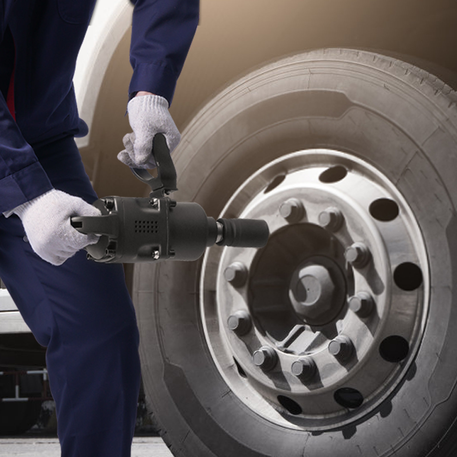 VEVOR 1" Drive Impact Wrench 2730 ft-lbs Breakaway Torque 6000 RPM ...