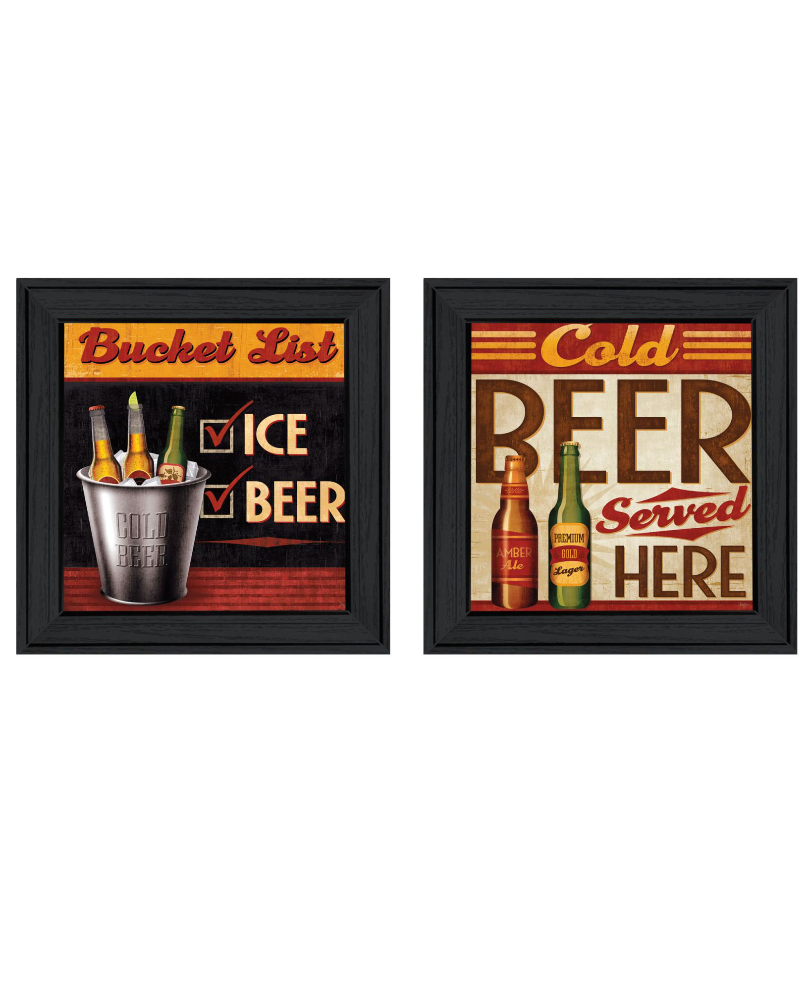 Lark Manor ™ «Bucket List», art mural encadré pour le salon ...