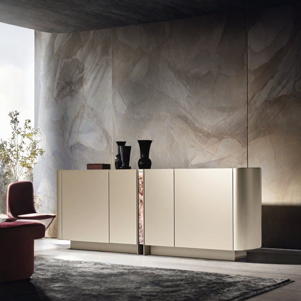 Atta Avenue High-End Lacquer Partition Accent Cabinet Solid Wood Accent ...