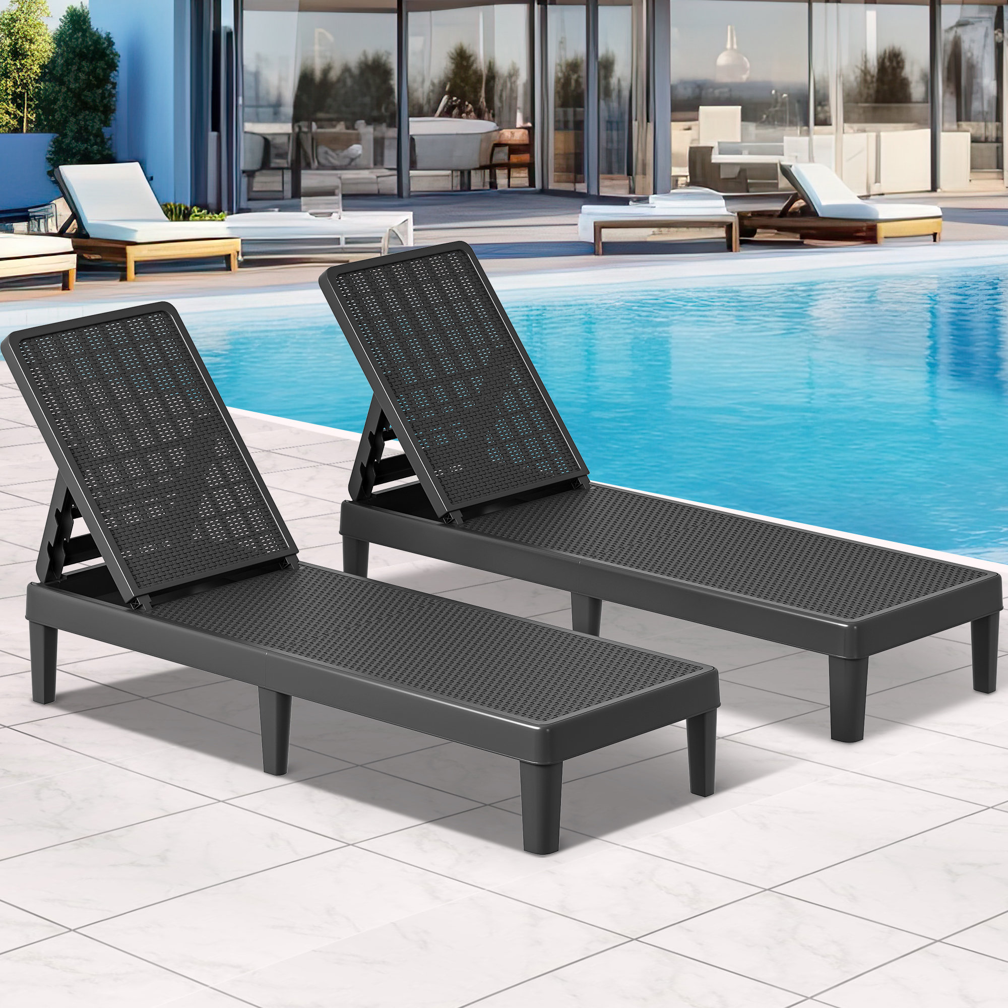 Ebern Designs Benee Outdoor Chaise Lounge | Wayfair