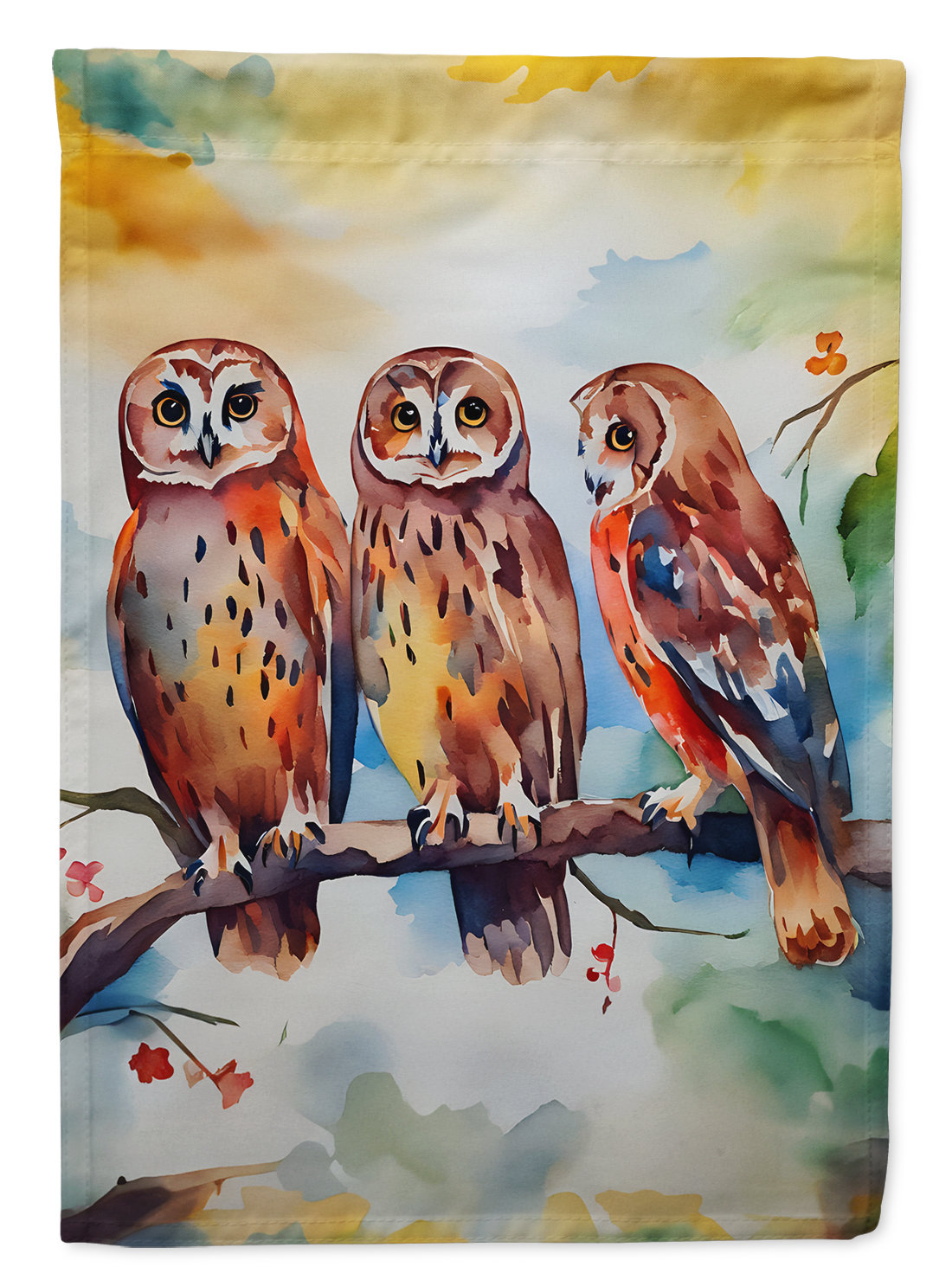 Caroline's Treasures Owls House Flag_DAC3247 | Wayfair