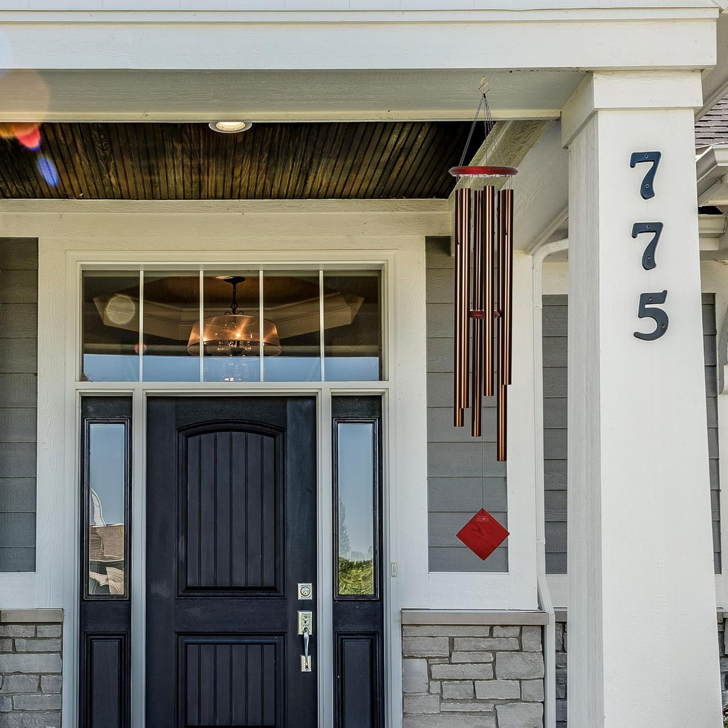 Woodstock Chimes 54-Inch Encore Chimes of Neptune for Outside, Bronze ...