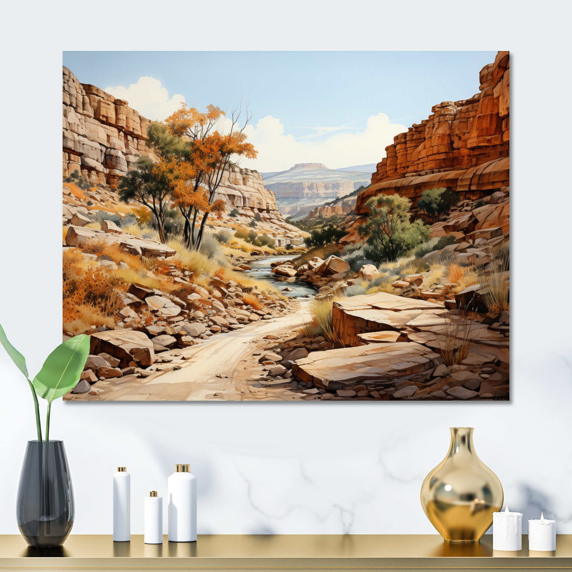 Foundry Select Anyon Endless Journey - Landscapes Metal Wall Decor - Wayfair Canada