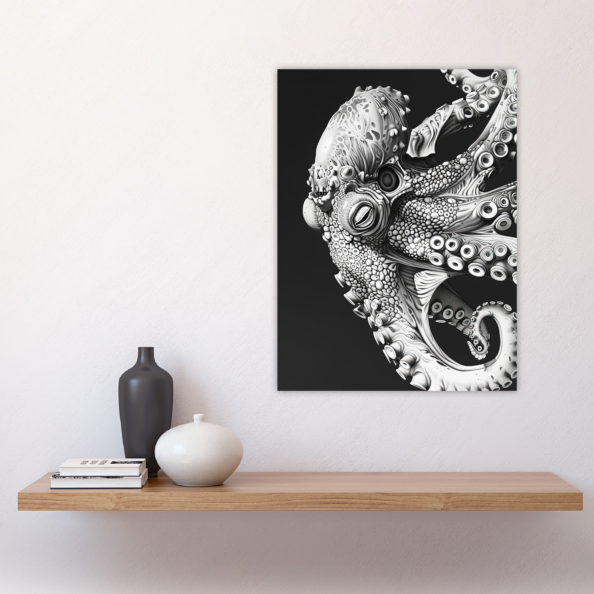 Beachcrest Home Octopus Drawing Ernst Haeckel Style Wall Art Print ...