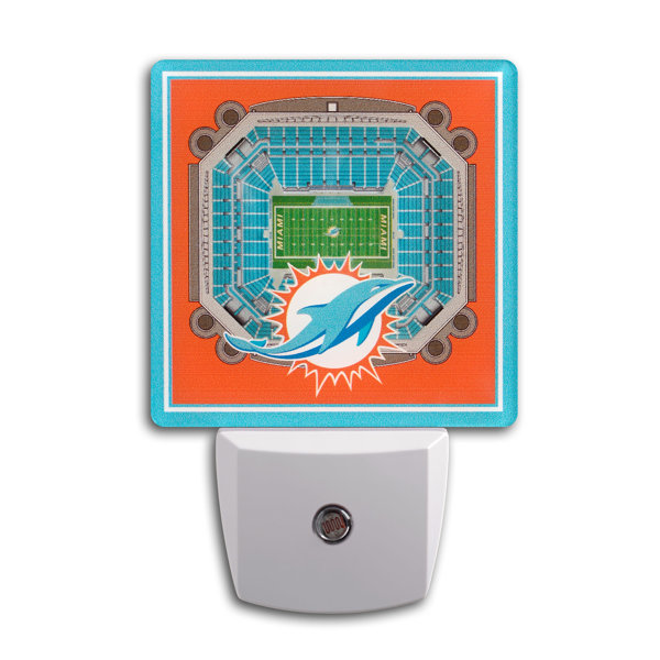 YouTheFan NFL Miami Dolphins Stadium View Night Light | Wayfair