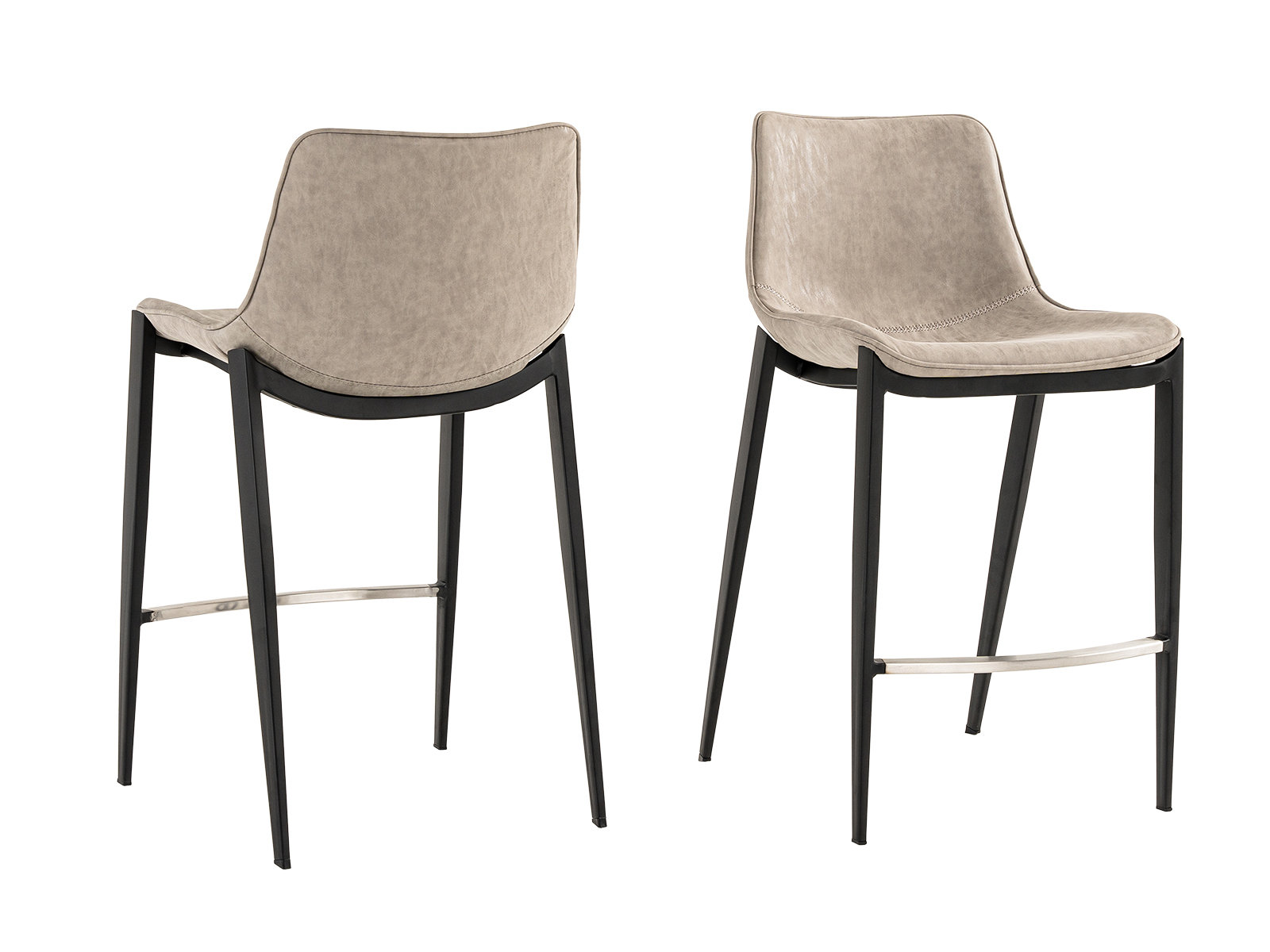AllModern Mostar - Gray & Black Counter Stool - Wayfair Canada
