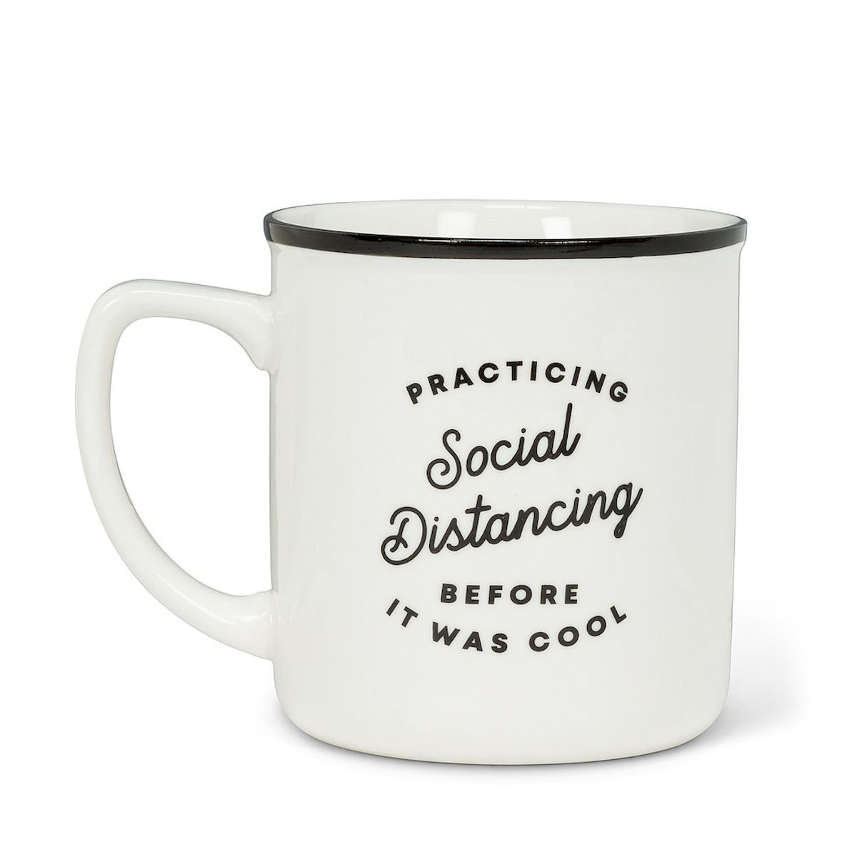 Trinx Practicing Social Distancing Before It Was Cool Coffee Mug | Wayfair