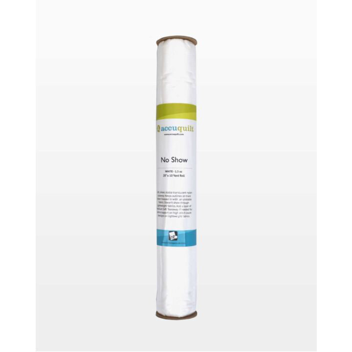 AccuQuilt, LLC Soft, sheer, stable translucent nylon cutaway. Keeps ...