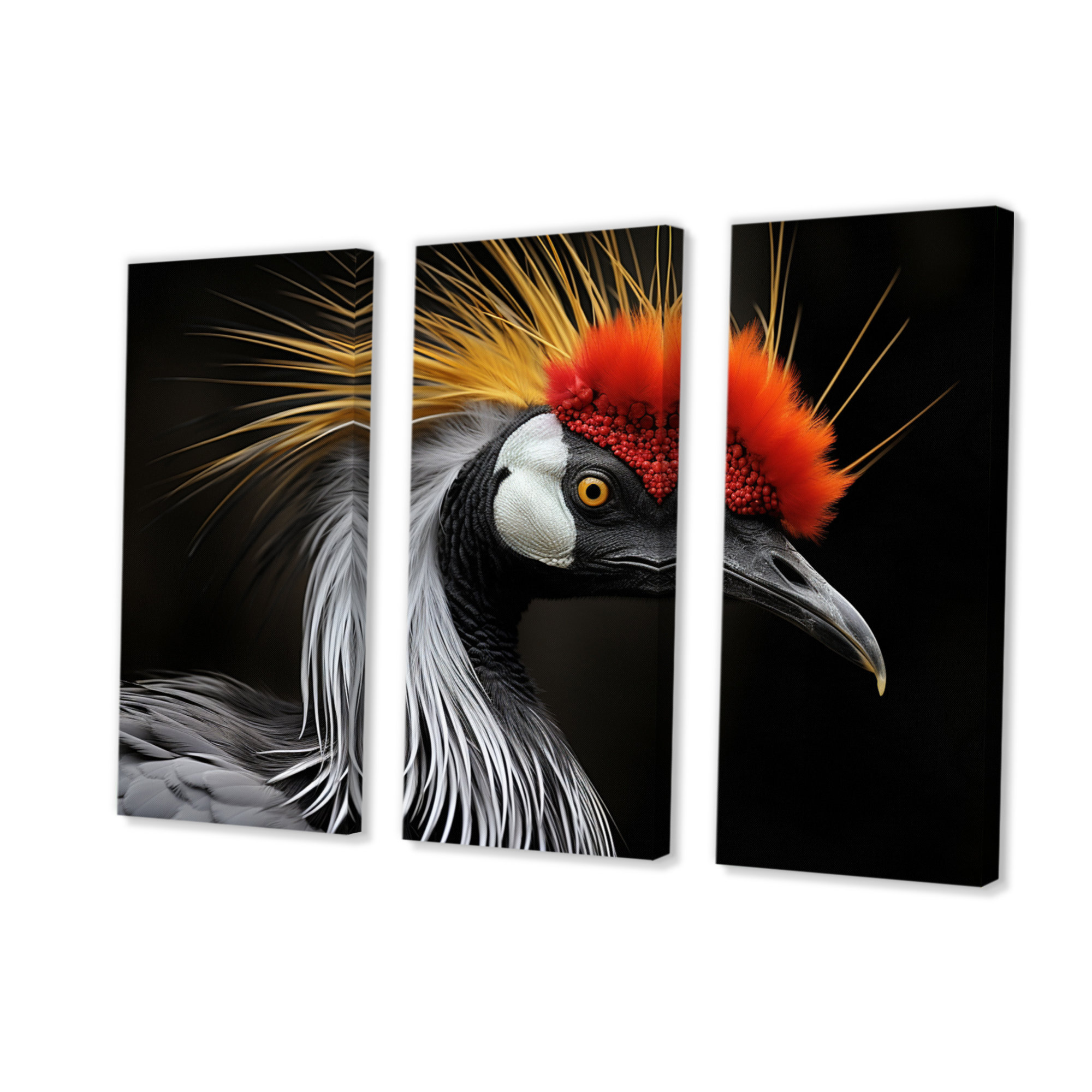 Ebern Designs Africa Crowed Cranes Beauty I - Animals Wall Art Print ...