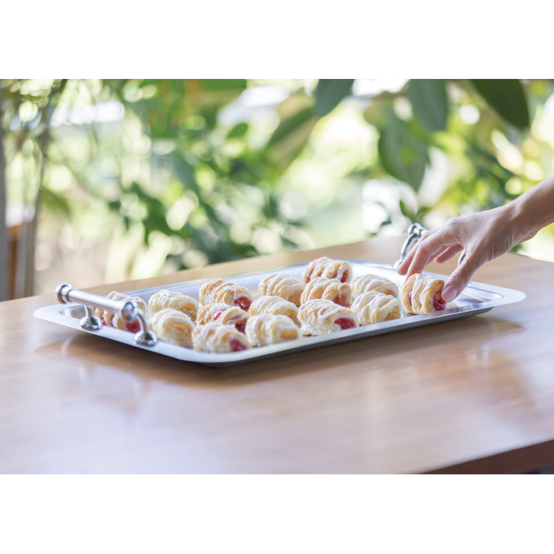 Service Ideas Stainless Steel Serving Tray | Wayfair