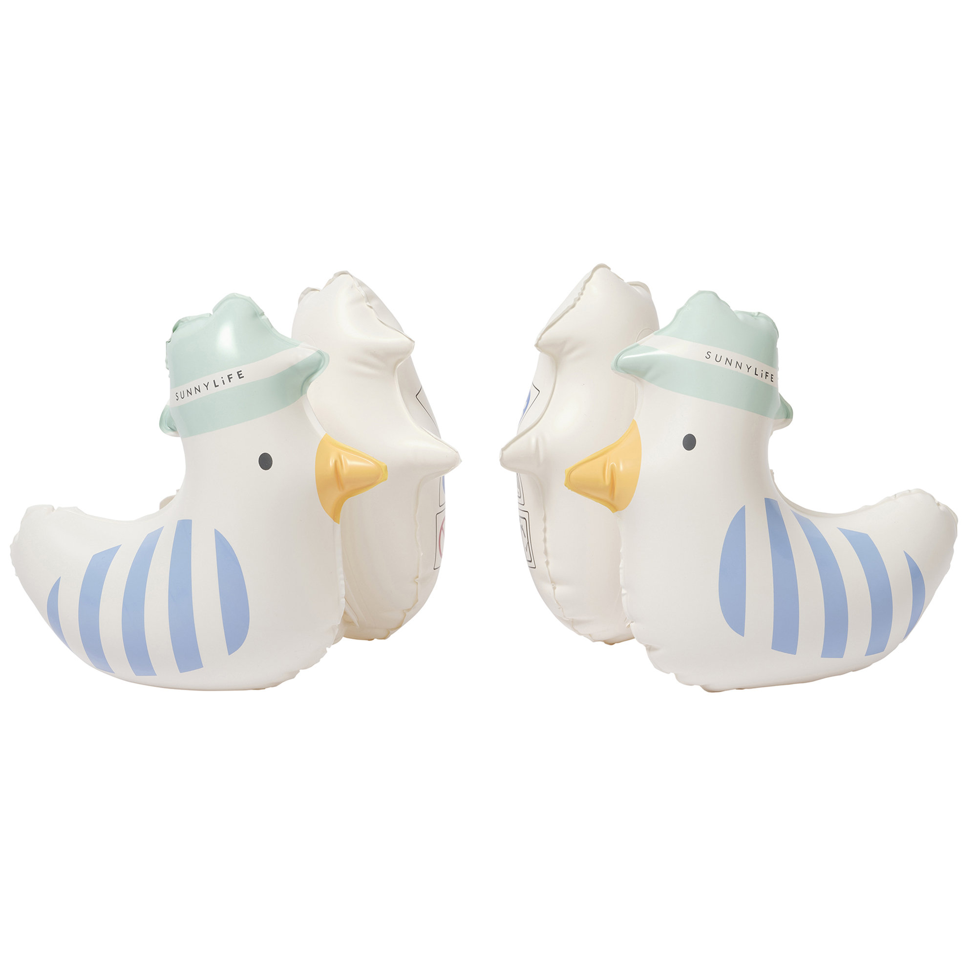 Sunnylife: Kids Inflatable Arm Bands - Sid The Seagull Blue Stripe ...