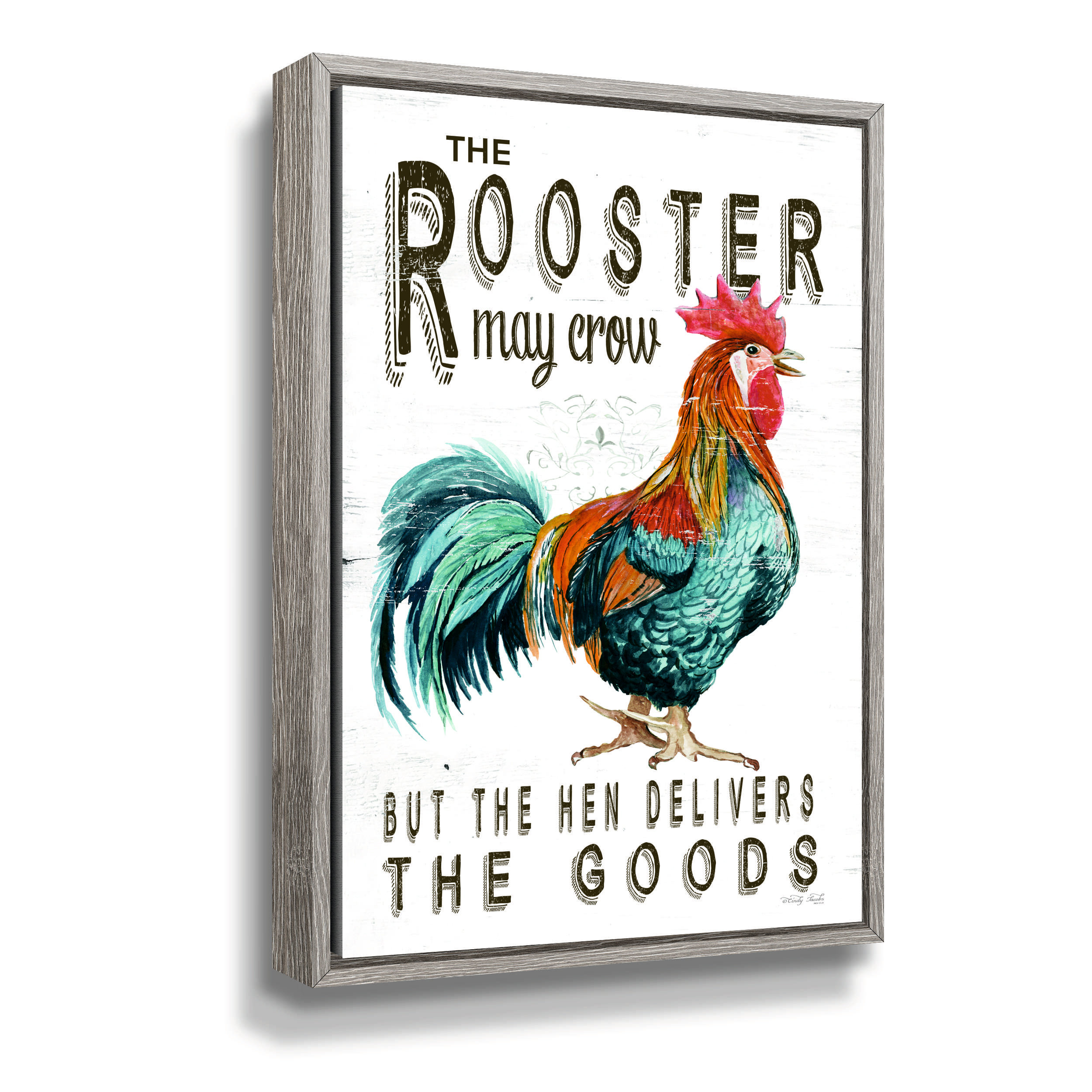 August Grove® The Rooster May Crow On Canvas Print | Wayfair