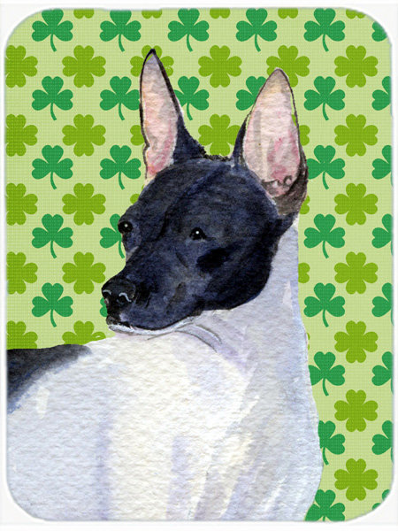 Caroline's Treasures Shamrock Lucky Irish Rat Terrier St. Patrick's Day ...