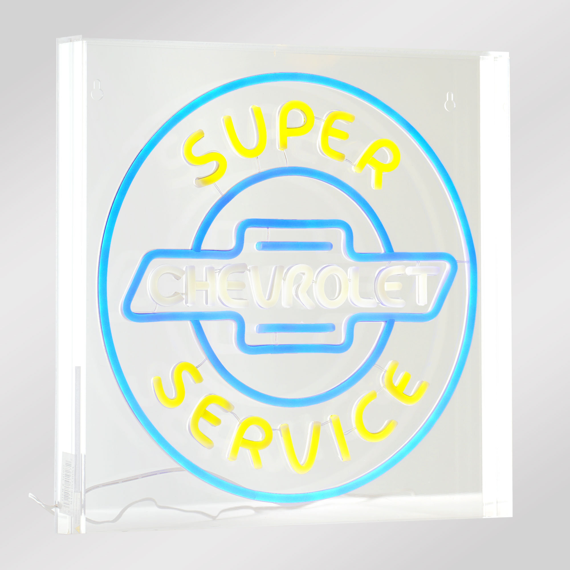 American Art Decor Licensed Chevrolet Super Service Acrylic LED Sign ...